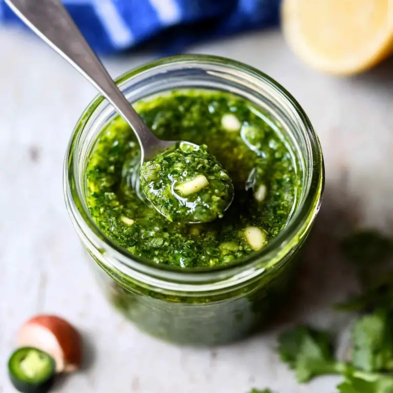 Zhoug (Spicy Cilantro Sauce)